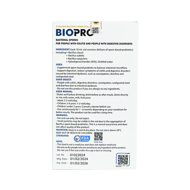 BIOPRO - เทคโนโลยีสปอร์ของแบคทีเรีย nano สุดพิเศษจาก Japan & Ameria